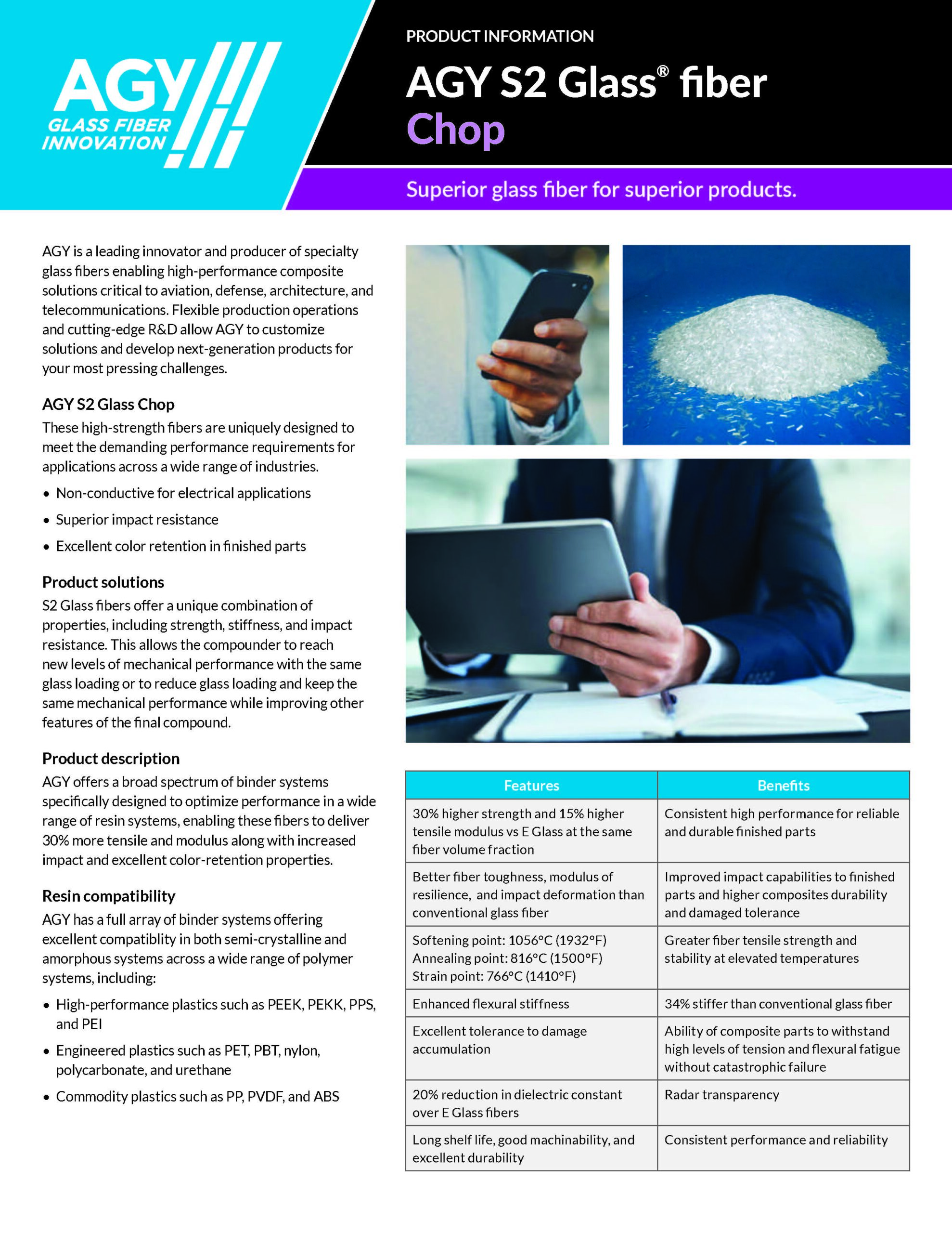 Glass Fibers for Structural Reinforcement -E GLASS FIBER - AGY #1 Best